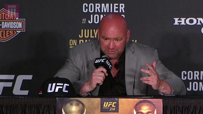 Dana White Confirms Bisping V Gsp And Slams Tyron Woodley Bbc Three