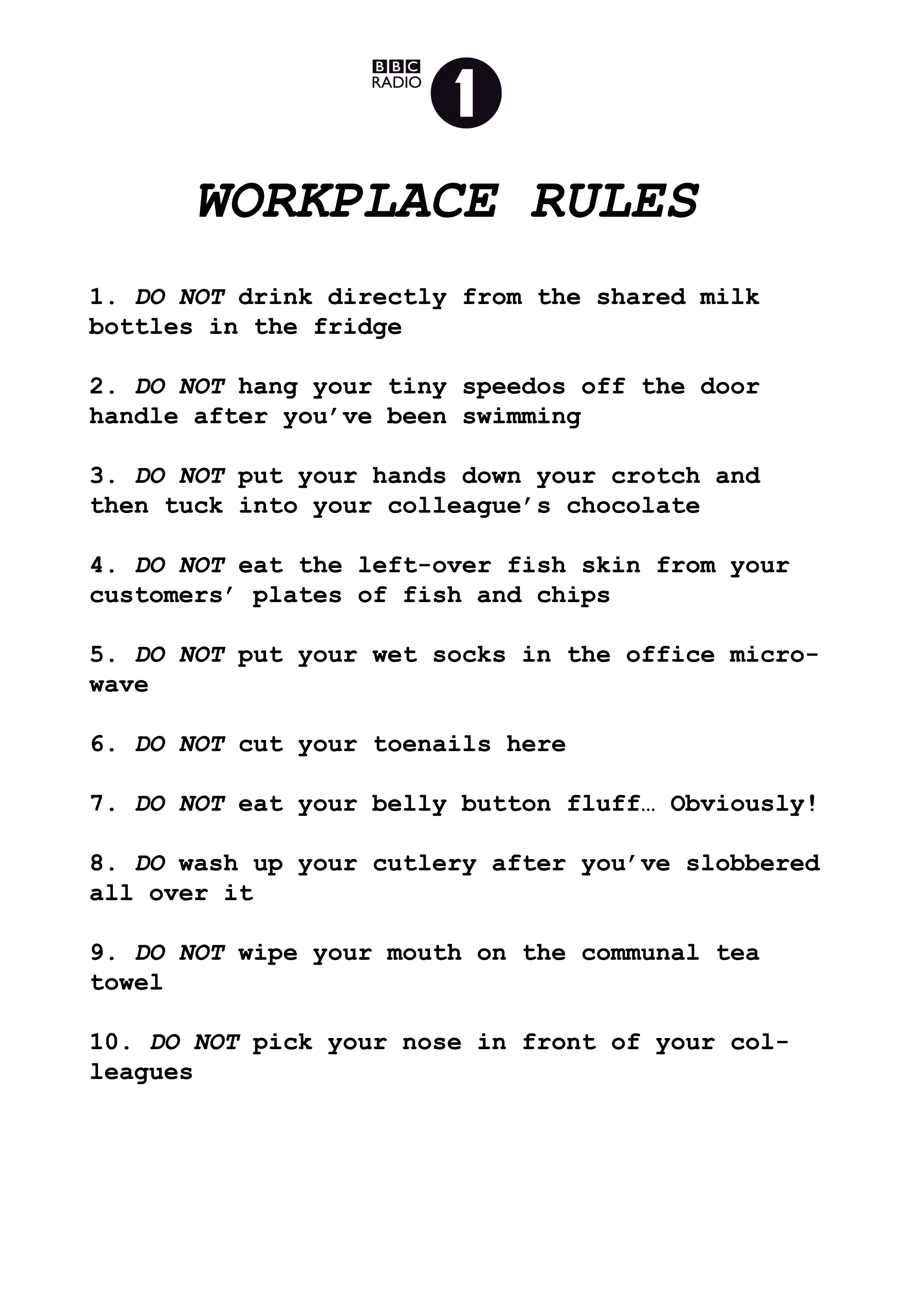 Office Rules Template