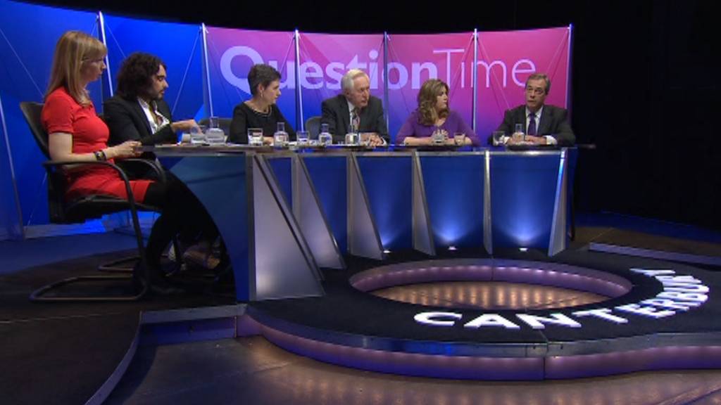 Question Time Live Coverage Of Programme From Canterbury In Kent Bbc