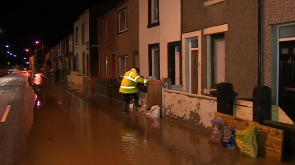 Cumbria Hit By Flooding After Heavy Rain Bbc News