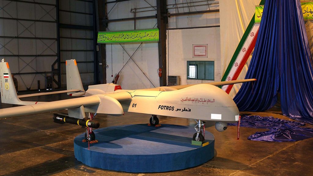 Iran Unveils New Biggest Drone Bbc News