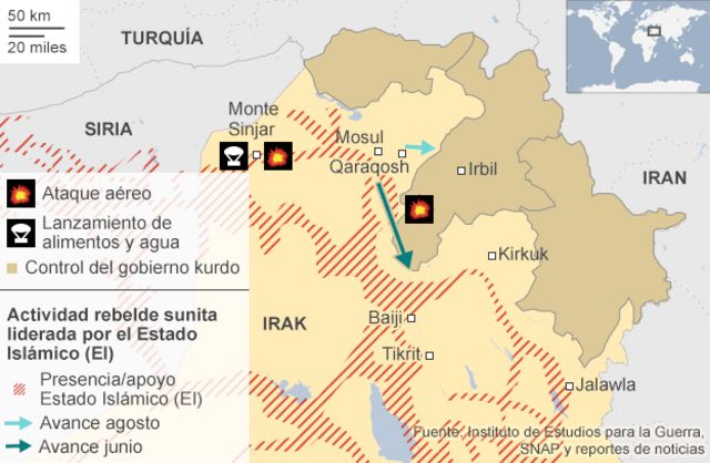 Seis Mapas Para Entender El Conflicto En Irak BBC News Mundo