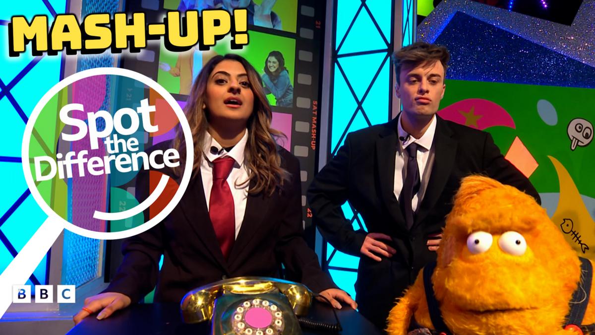 CBBC Saturday Mash-up quiz test game puzzle spot the difference - CBBC