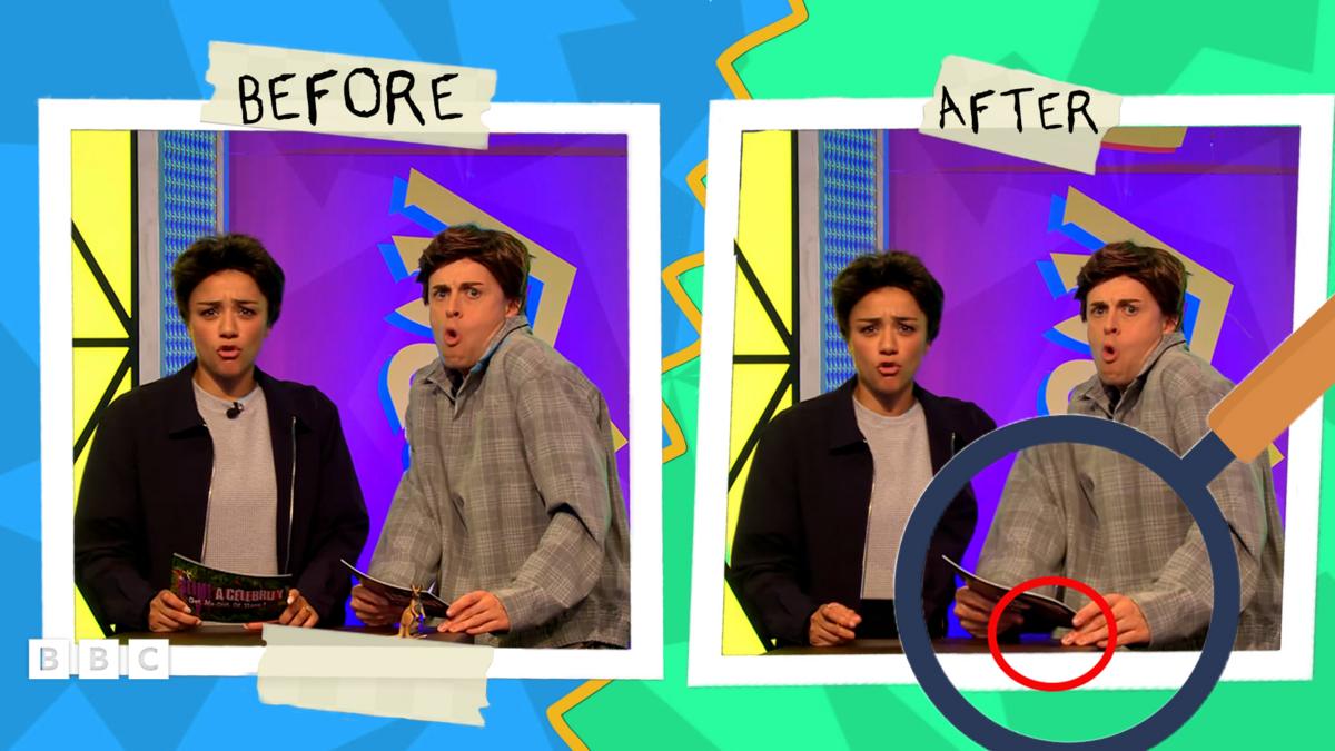 CBBC Quiz Spot the Difference Saturday Mash Up BBC Game - CBBC