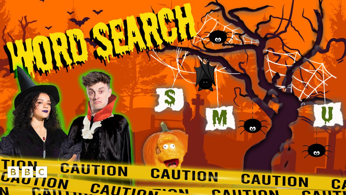 CBBC Halloween word search spooky Saturday Mash Up BBC Game - CBBC