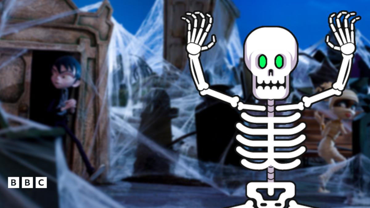 Skeleton puzzle game, find the bones - CBBC