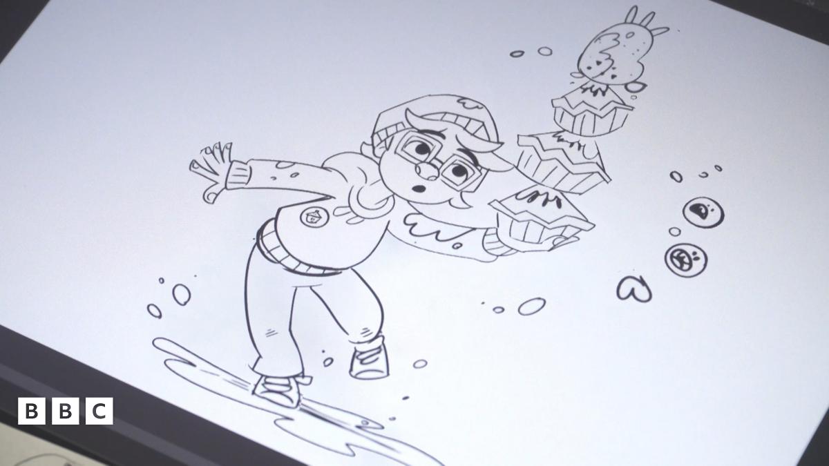 How to draw Pie Face - CBBC