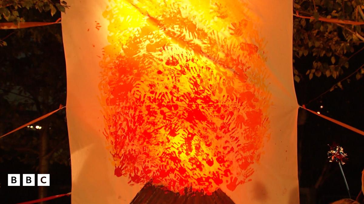 Bonfire Night art idea for kids - CBeebies