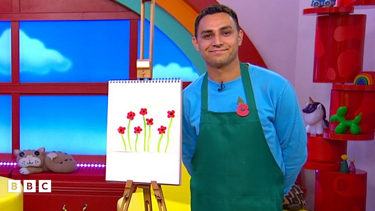 Remembrance Day art activity for children - CBeebies