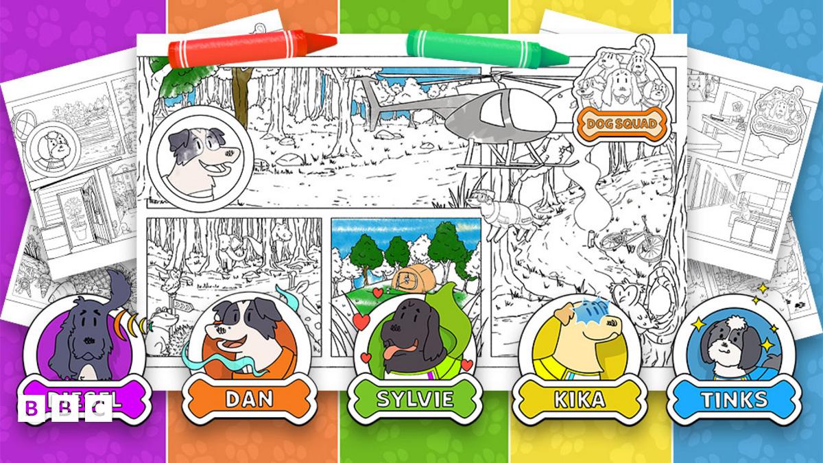 Printable colouring pages for kids - CBeebies