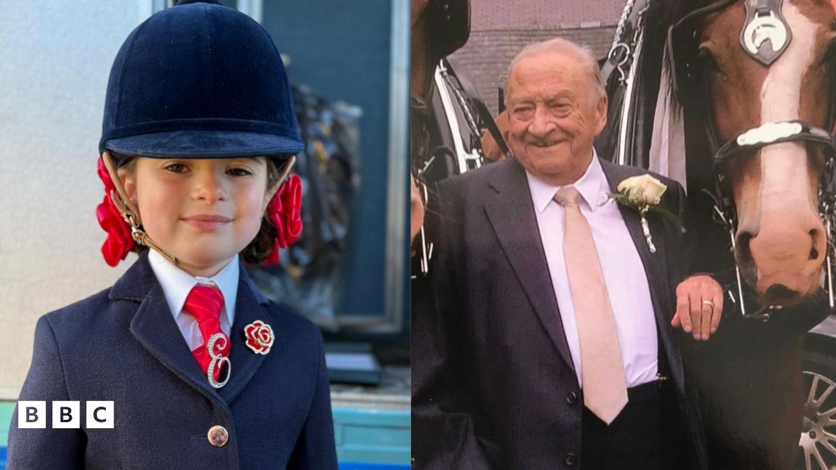 Merch 7 oed yn cystadlu am wobr enillodd ei hen daid 41 mlynedd yn ôl ...