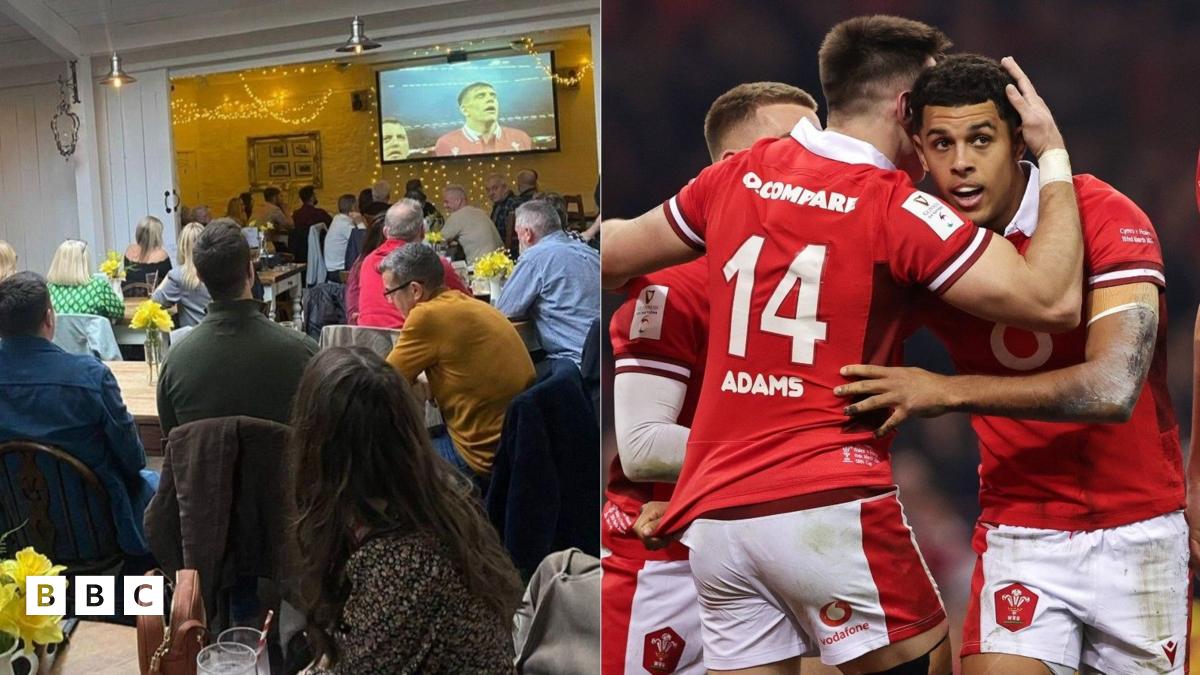 Dangos gemau rygbi Cymru ar S4C yn 'achubiaeth' i dafarn - BBC Cymru Fyw