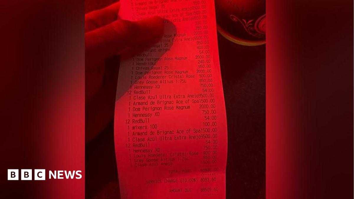 Manchester nightclub 'welcomes £88k bar bill with open arms' - BBC News