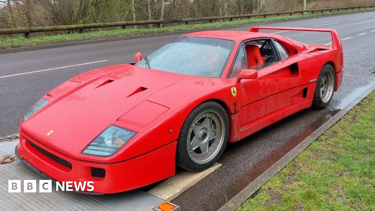 Ferrari F40 supercar worth more than £1m seized by police - BBC News