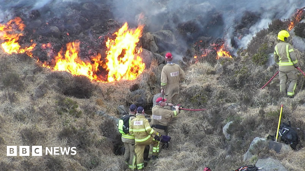 Bloody Bridge wildfire contained - BBC News