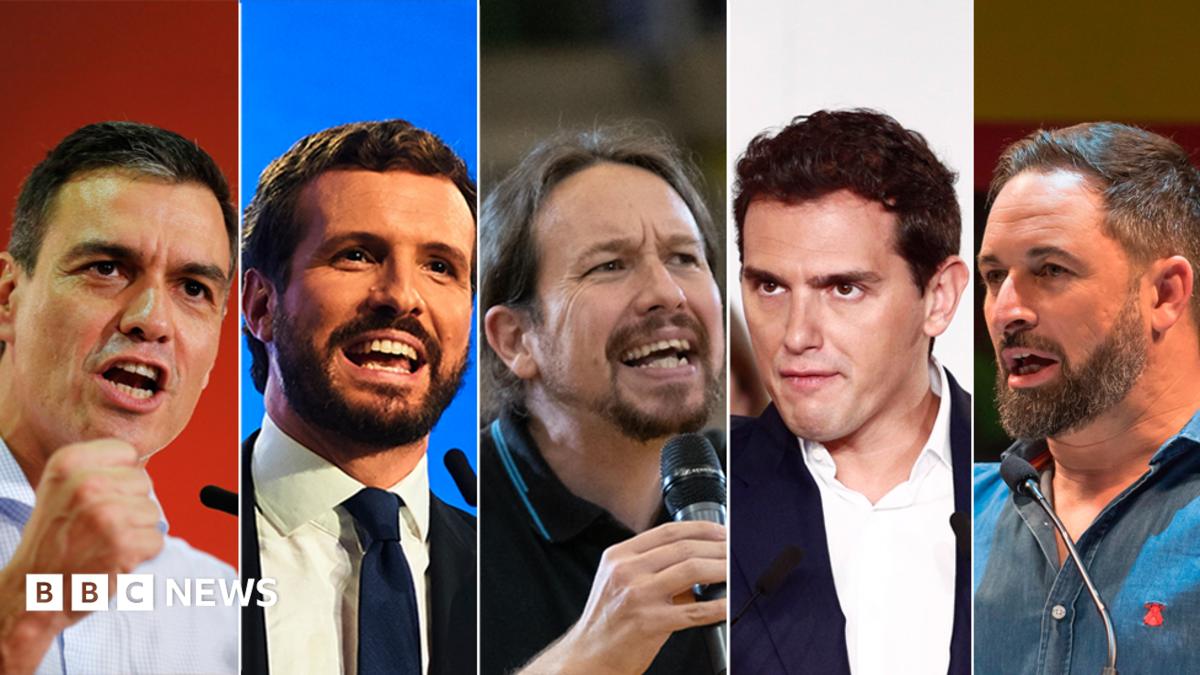 Spanish election: Five face off in race to run Spain - BBC News