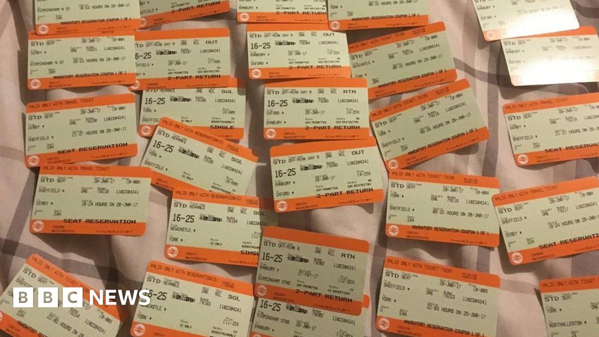 Newcastle fan's train journey sees 56-ticket split - BBC News