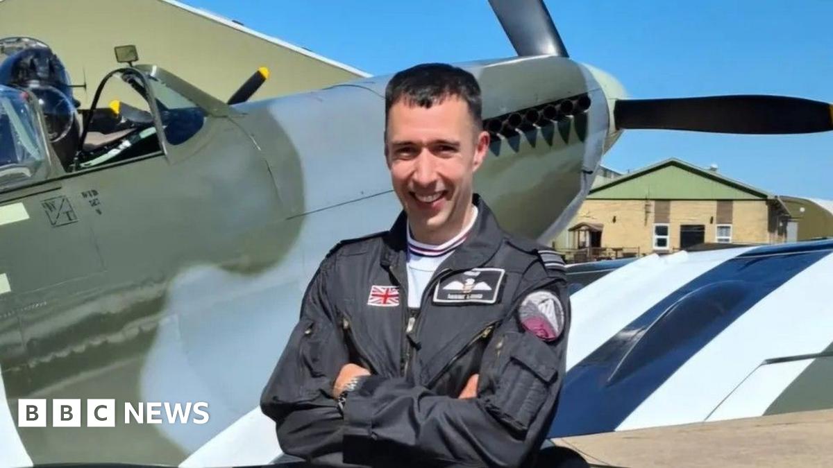 Memorial flight Spitfire pilot died from head and neck injuries - BBC News