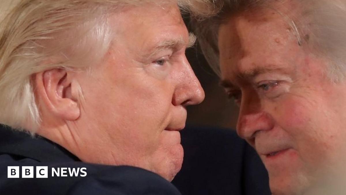 Ex-aide Bannon has lost his mind - Trump - BBC News