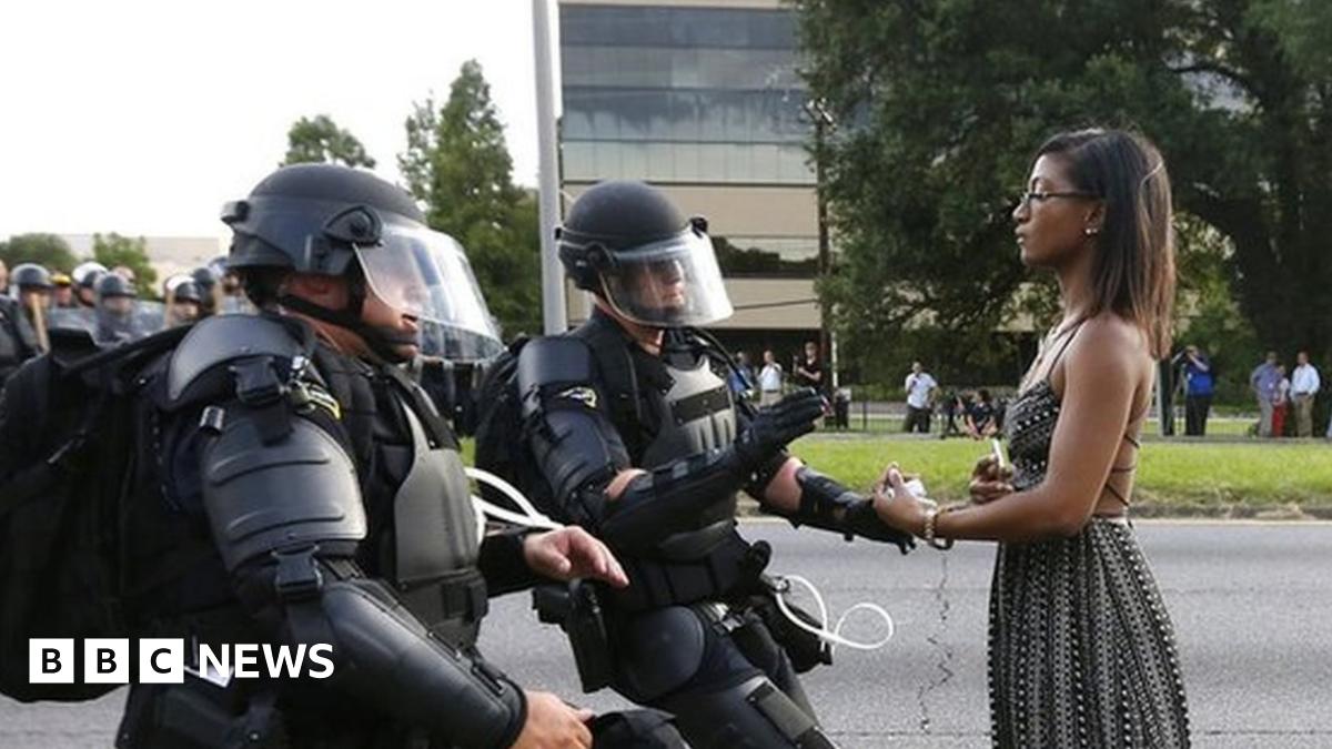Baton Rouge killing: Black Lives Matter protest photo hailed as ...