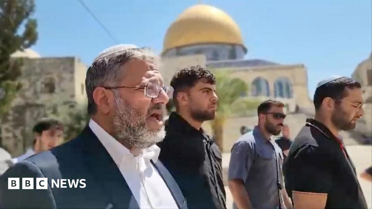 Israeli minister denounced for prayer call at Jerusalem holy site - BBC ...