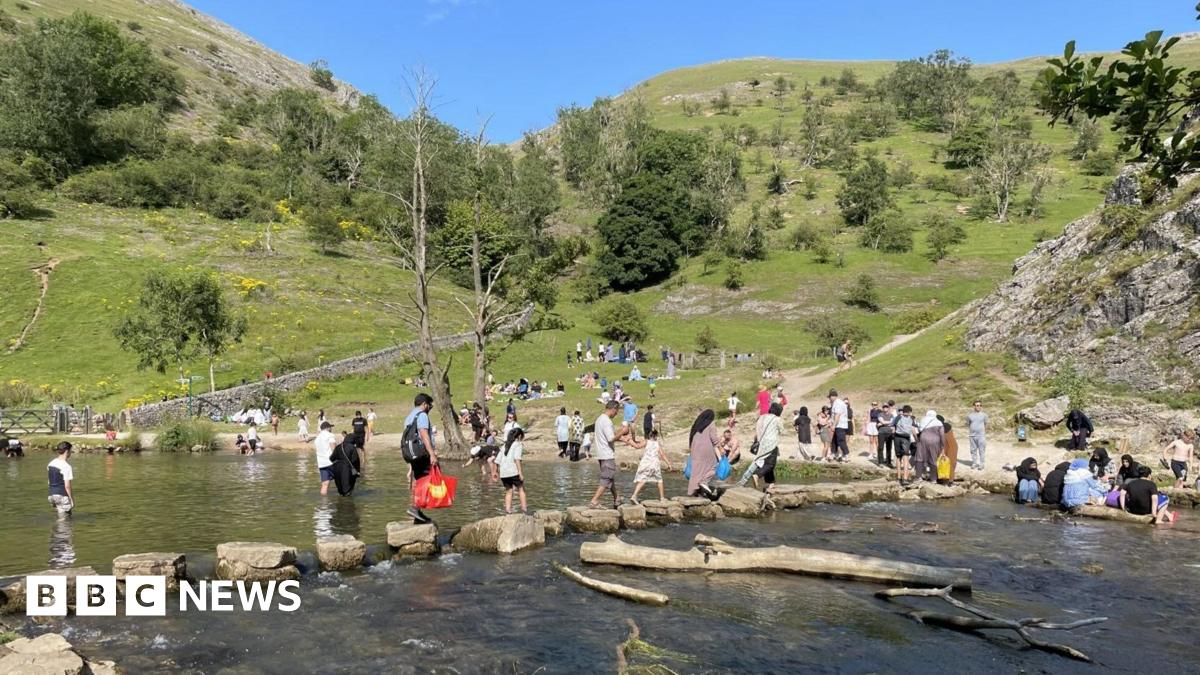 Famous Dovedale stepping stones damaged by storms - again - BBC News