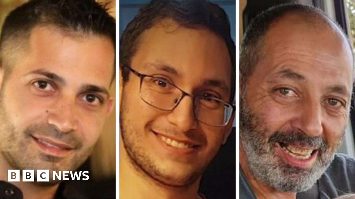 Hostage families confirm identities of three of four bodies handed over by Hamas - BBC News