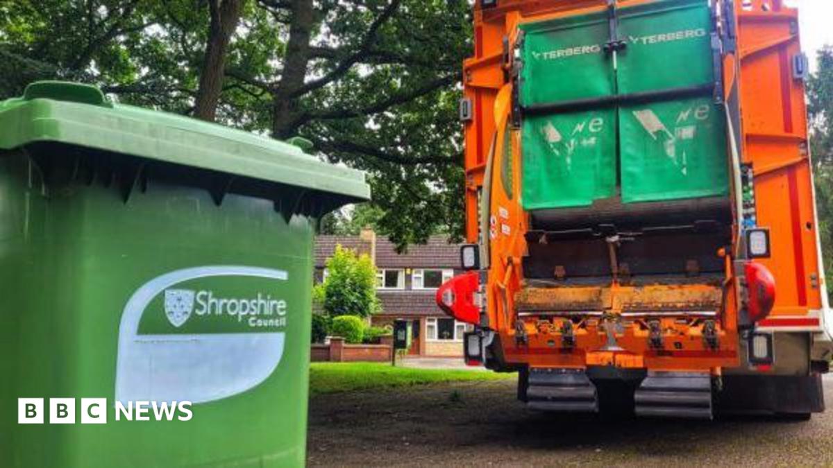 Shropshire residents start paying for green bin collections - BBC News