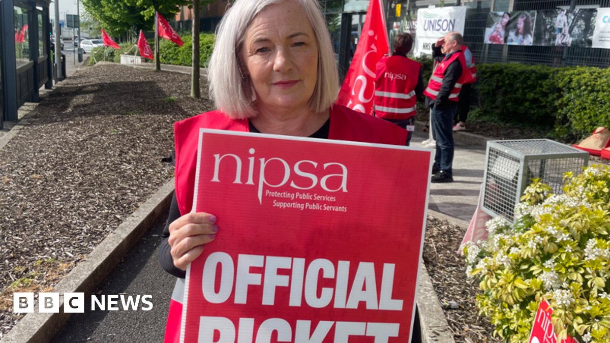 NIPSA members begin 48-hour strike action over staff shortages - BBC News