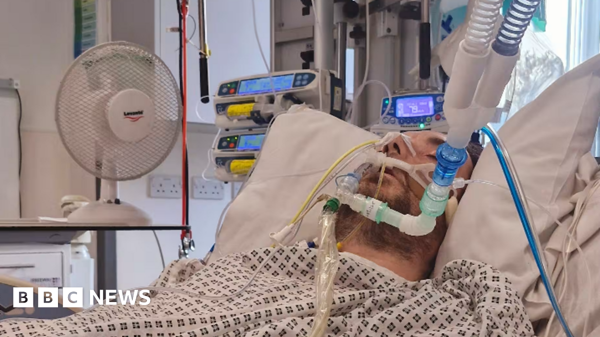 Dover father thanks hospital staff after sepsis treatment - BBC News