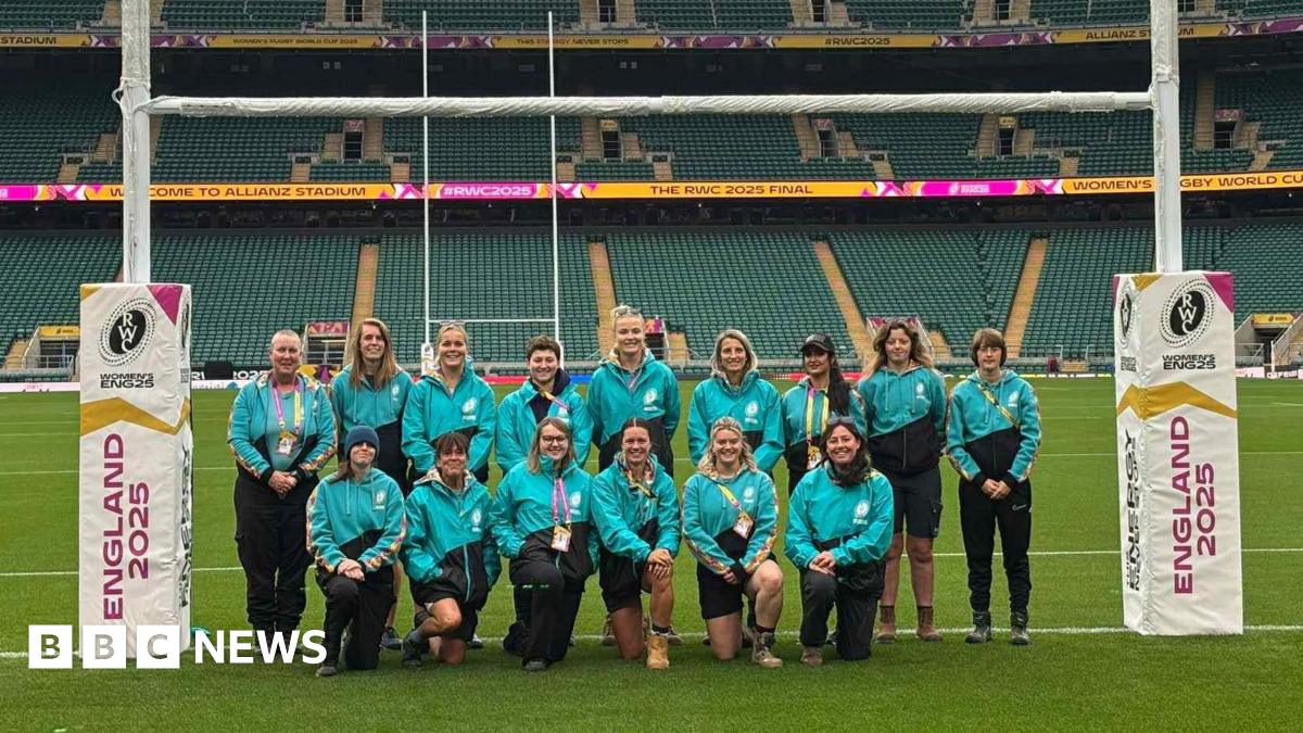 Women's Rugby World Cup's first all-female grounds team celebrated ...