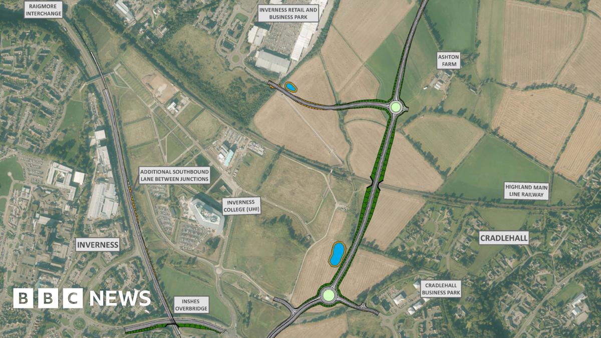 Preferred route of new A9/A96 link road revealed - BBC News