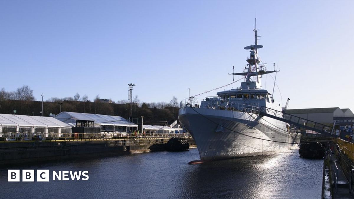 Royal Navy patrol vessel HMS Forth is formally named on the Clyde - BBC ...