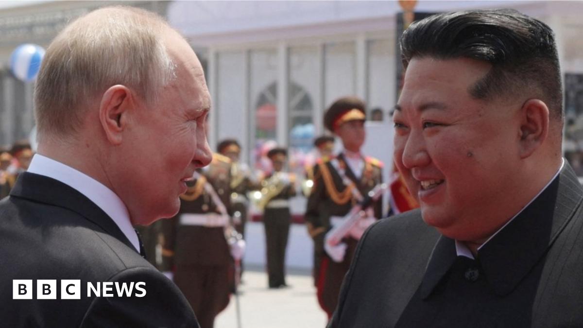 North Korea: Pact with North Korea will protect us both from aggression, says Putin - BBC News
