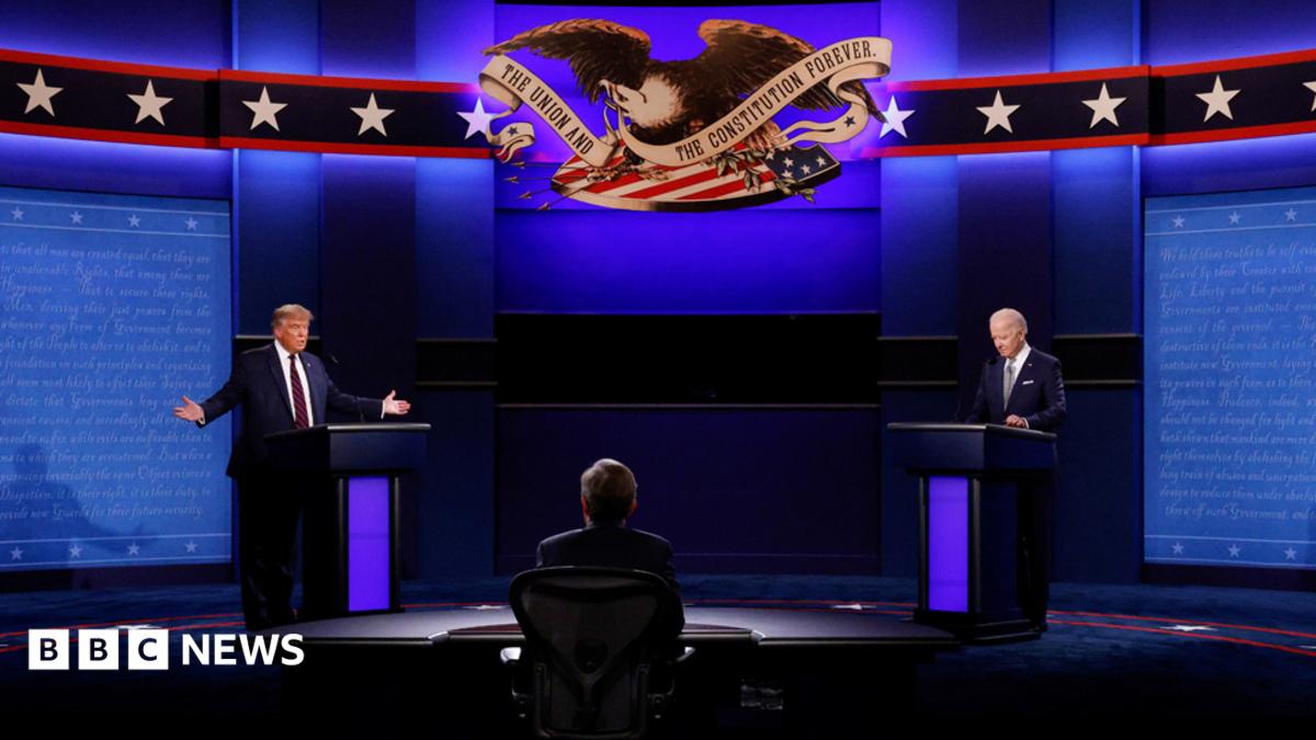 First presidential debate as it happened: Trump-Biden 'cat fight' - BBC ...