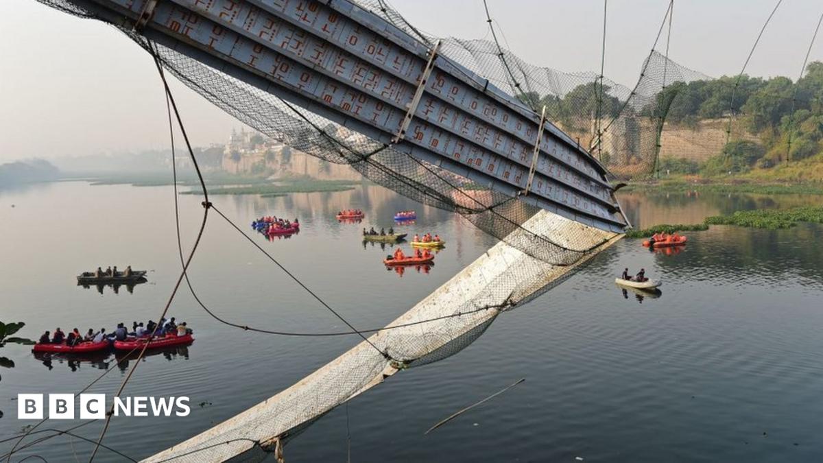 As it happened: India bridge collapse tragedy - BBC News