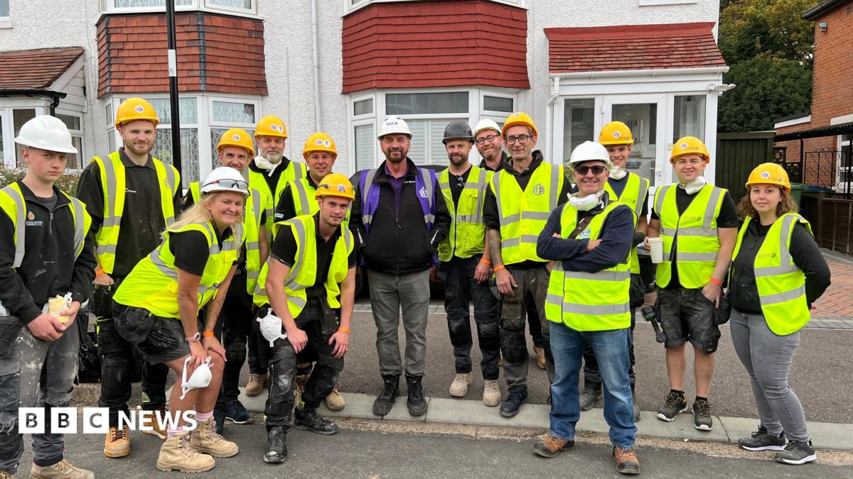 Volunteers describe 'wonderful' DIY SOS Southampton experience - BBC News