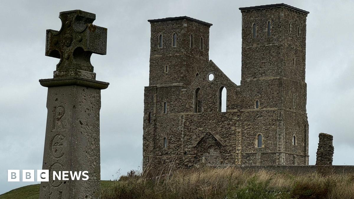 Reculver: Historic landmark opens for first time in a decade - BBC News