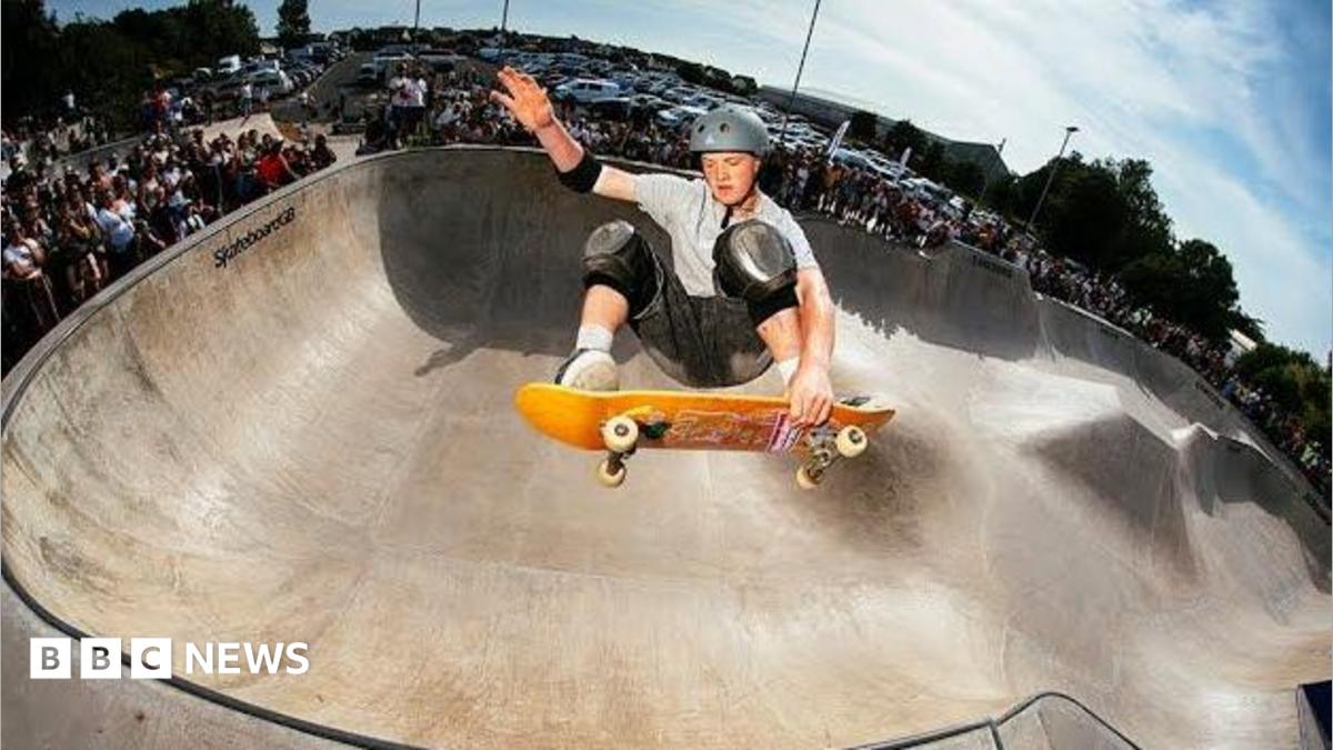 Skateboard champ Tay Cunningham crowdfunds for new vert ramp - BBC News