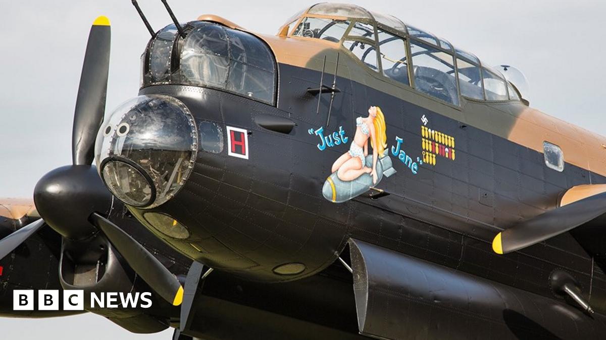 Just Jane Lancaster bomber run offered as auction lot - BBC News