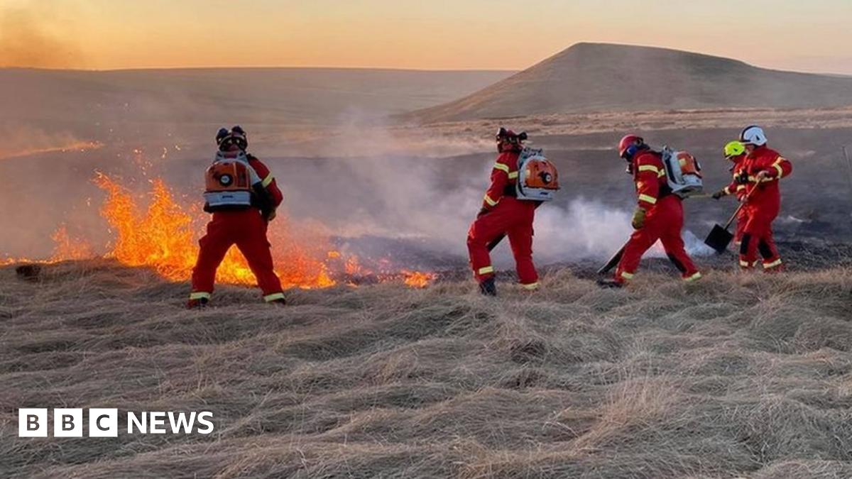 Marsden Moor fire: Viktor Riedly jailed after firework sparked blaze ...