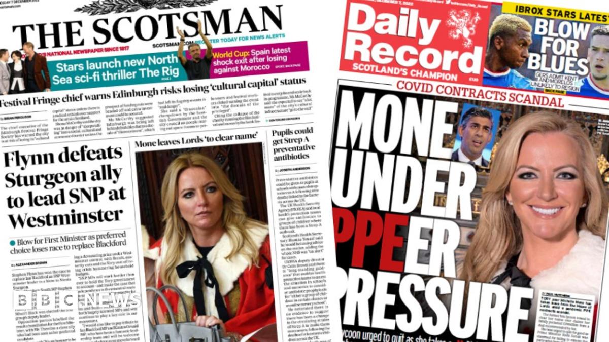 Scotland's papers: Flynn to lead SNP MPs and Mone leaves House of Lords ...