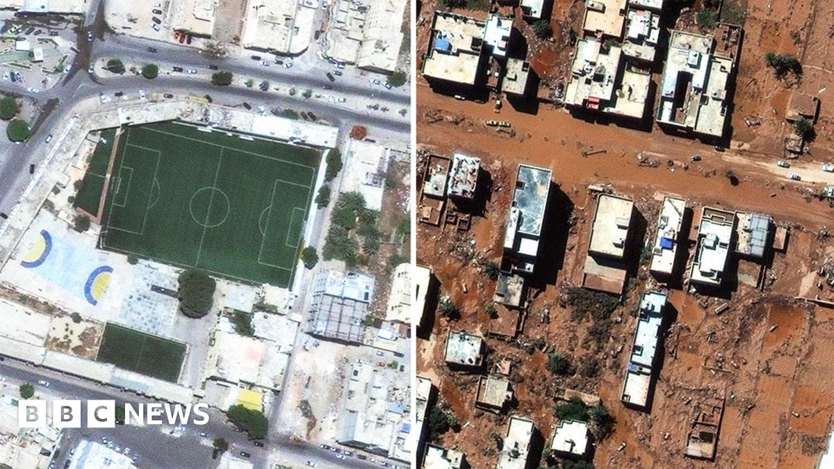 Libya flood: Satellite images and aerial photographs show destruction ...