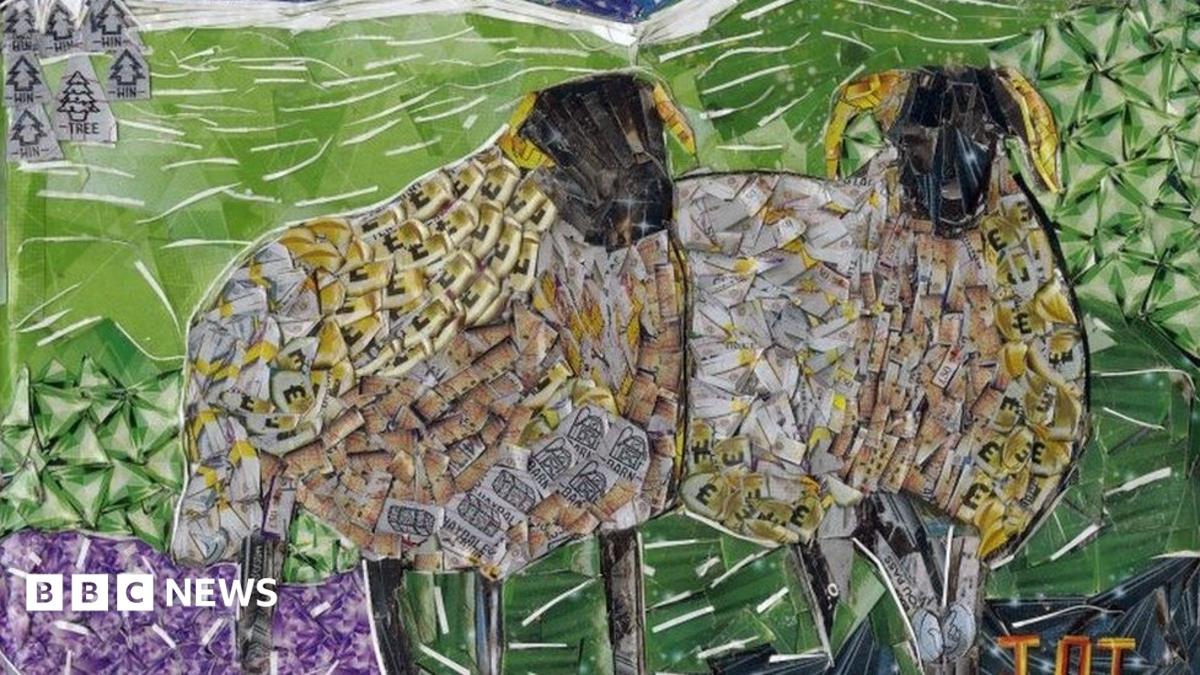Lottery scratch cards used in work of artist, 16 - BBC News