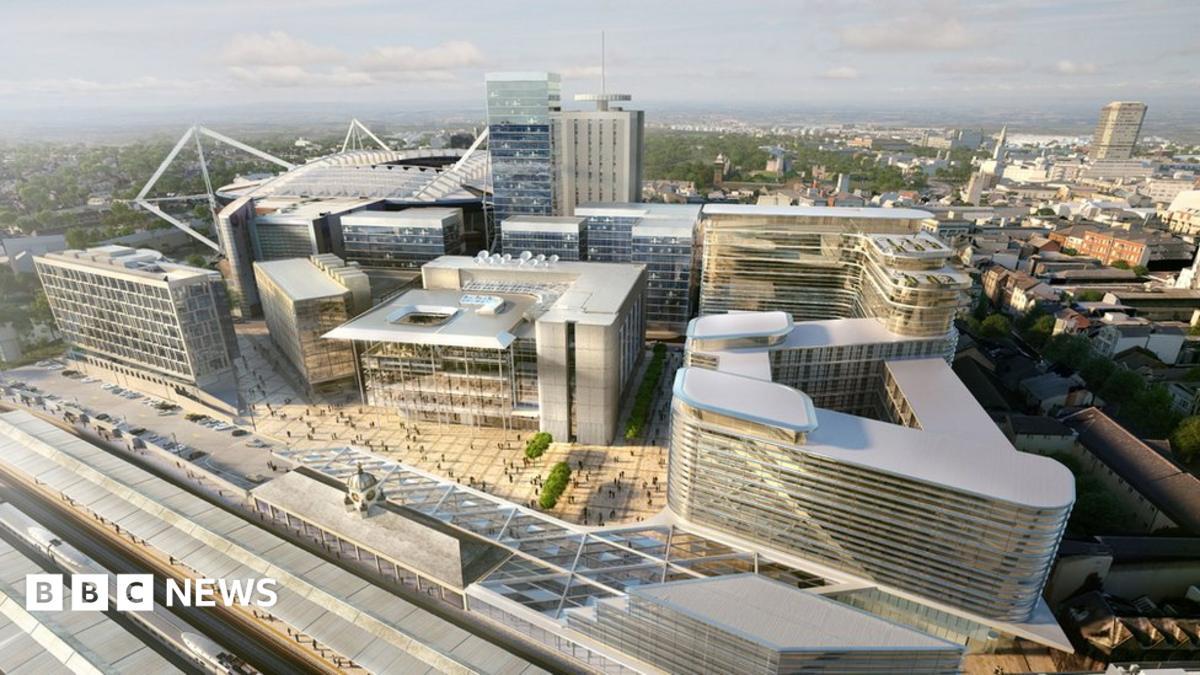 Public square part of Cardiff city centre regeneration plans - BBC News