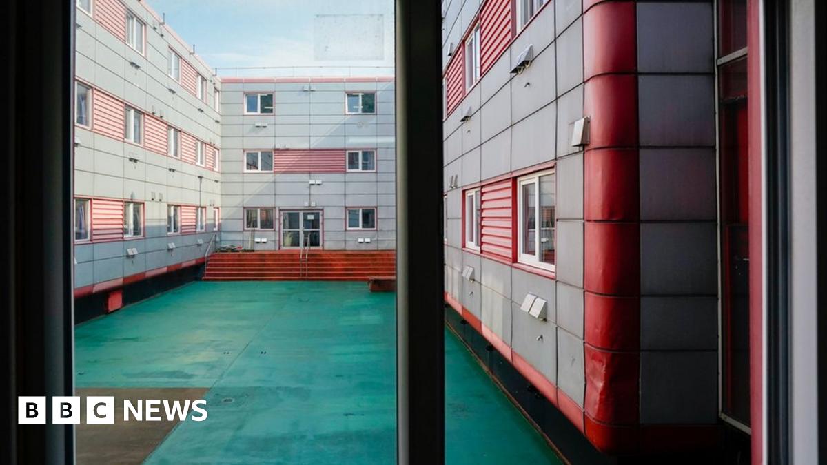 Inside Bibby Stockholm: On board barge housing asylum seekers - BBC News