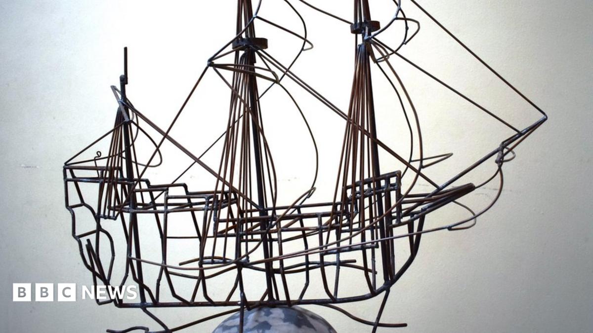 Harwich Mayflower sculpture to be installed on roundabout - BBC News