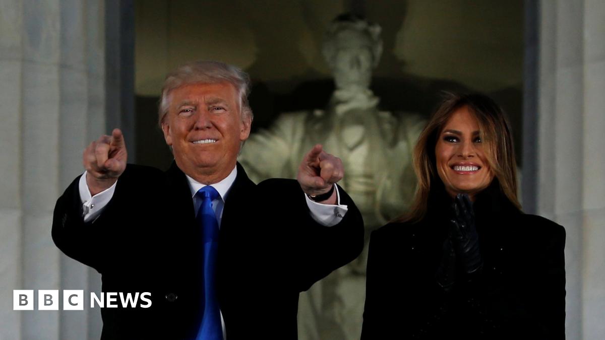 Trump inauguration: President-elect pledges unity at concert - BBC News
