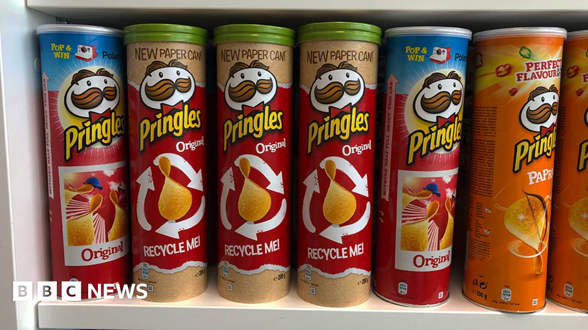 Pringles and Cadbury 'failing on recycled packaging' - BBC News