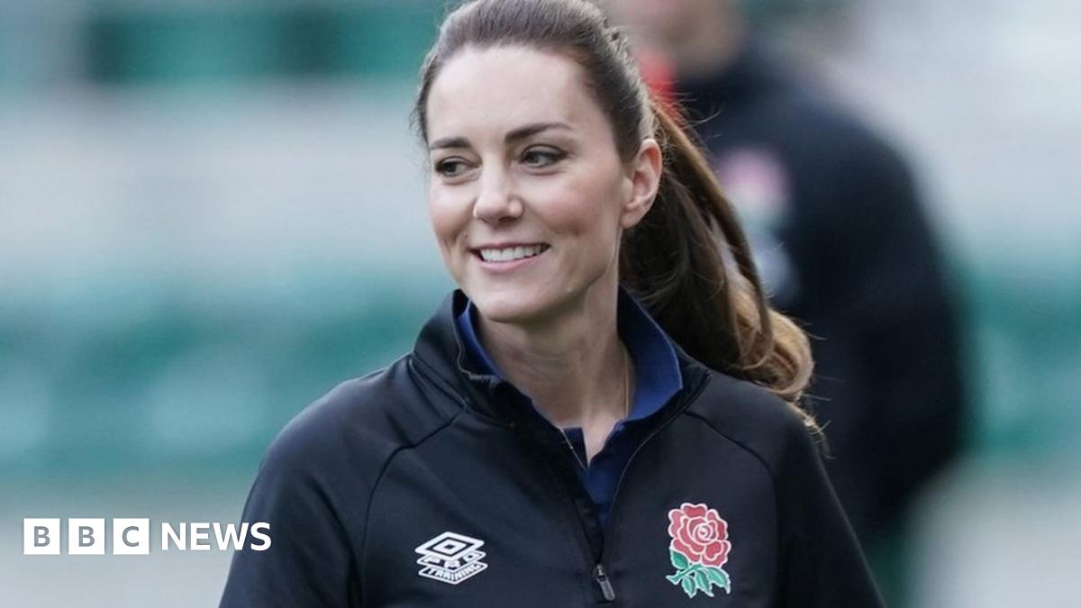 Kate takes over from Harry as royal rugby patron - BBC News